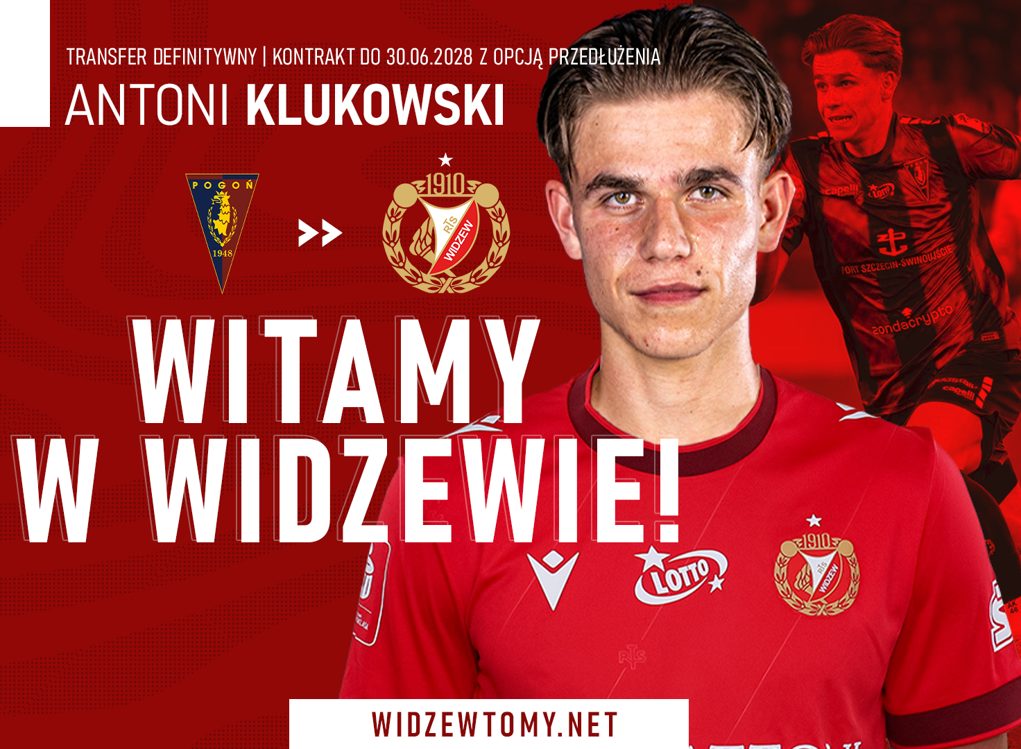 Widzew ogłosił kolejny letni transfer! - WidzewToMy - Oficjalny portal kibiców Widzewa Łódź