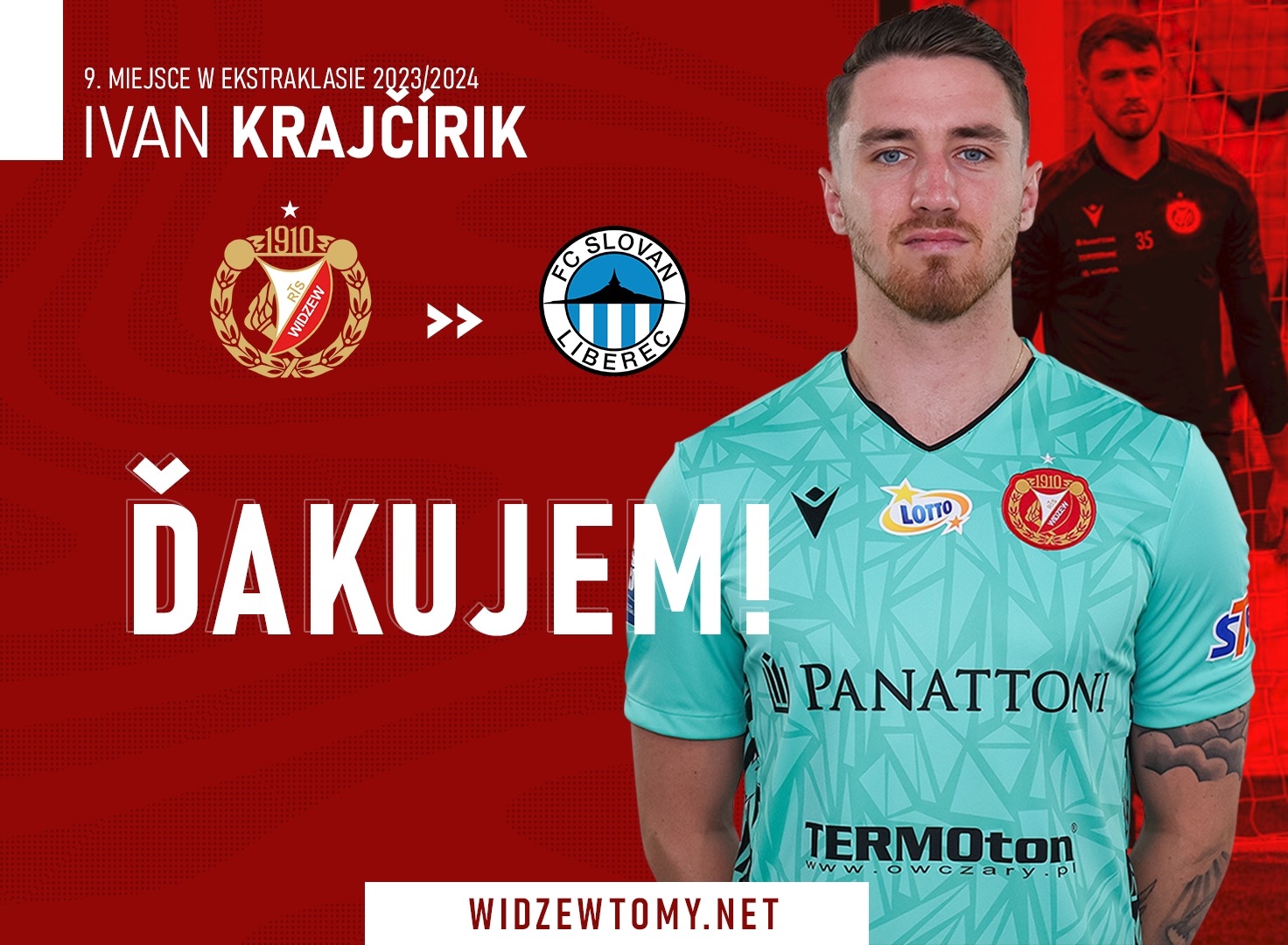 Oficjalnie: Krajcirik odchodzi z Widzewa - WidzewToMy - Oficjalny portal kibiców Widzewa Łódź